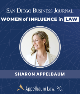 Sharon Appelbaum Named 2025 Woman of Influence in Law by San Diego ...